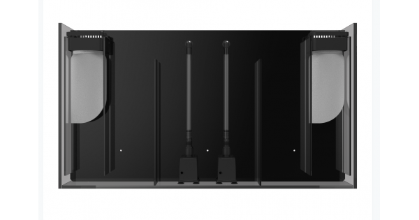 JBJ Rimless Flat Panel AIO 65 Gal. Aquarium and Black Stand